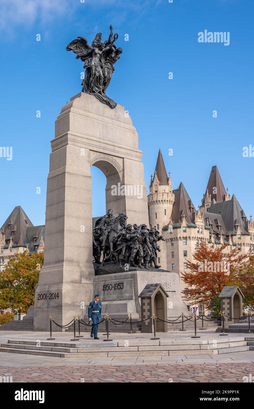 Ottawa, Ontario - October 19, 2022: The National War Memorial in Ottawa ...