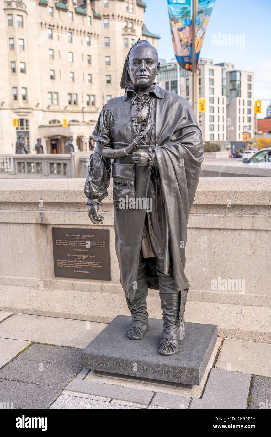 Ottawa, Ontario - October 19, 2022: The Valiants Memorial in Ottawa ...