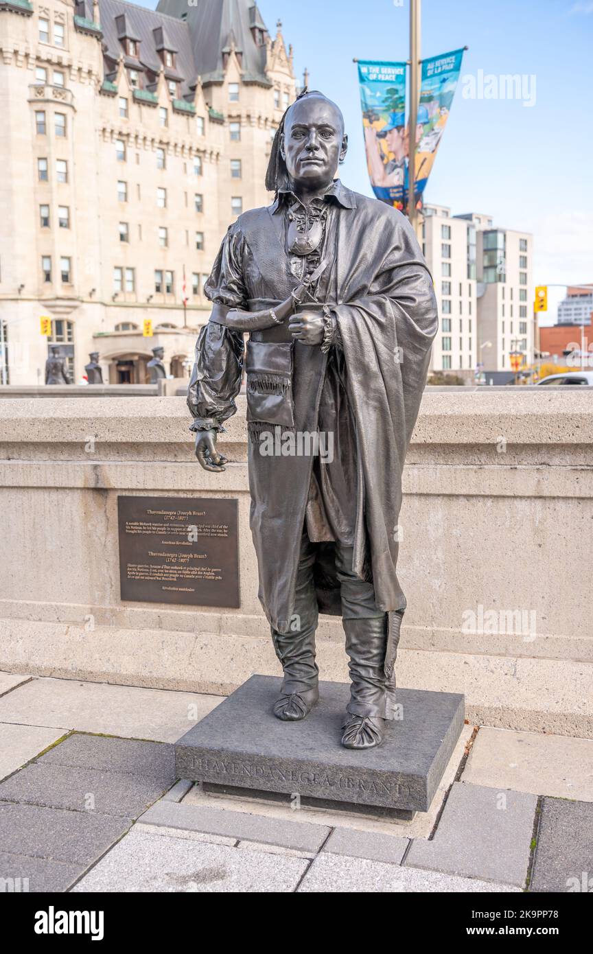 Ottawa, Ontario - October 19, 2022: The Valiants Memorial in Ottawa ...