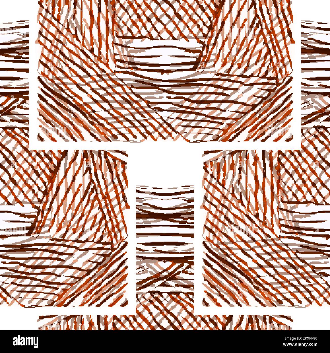 Colorful decorative seamless pattern of abstract lines and shapes Stock ...