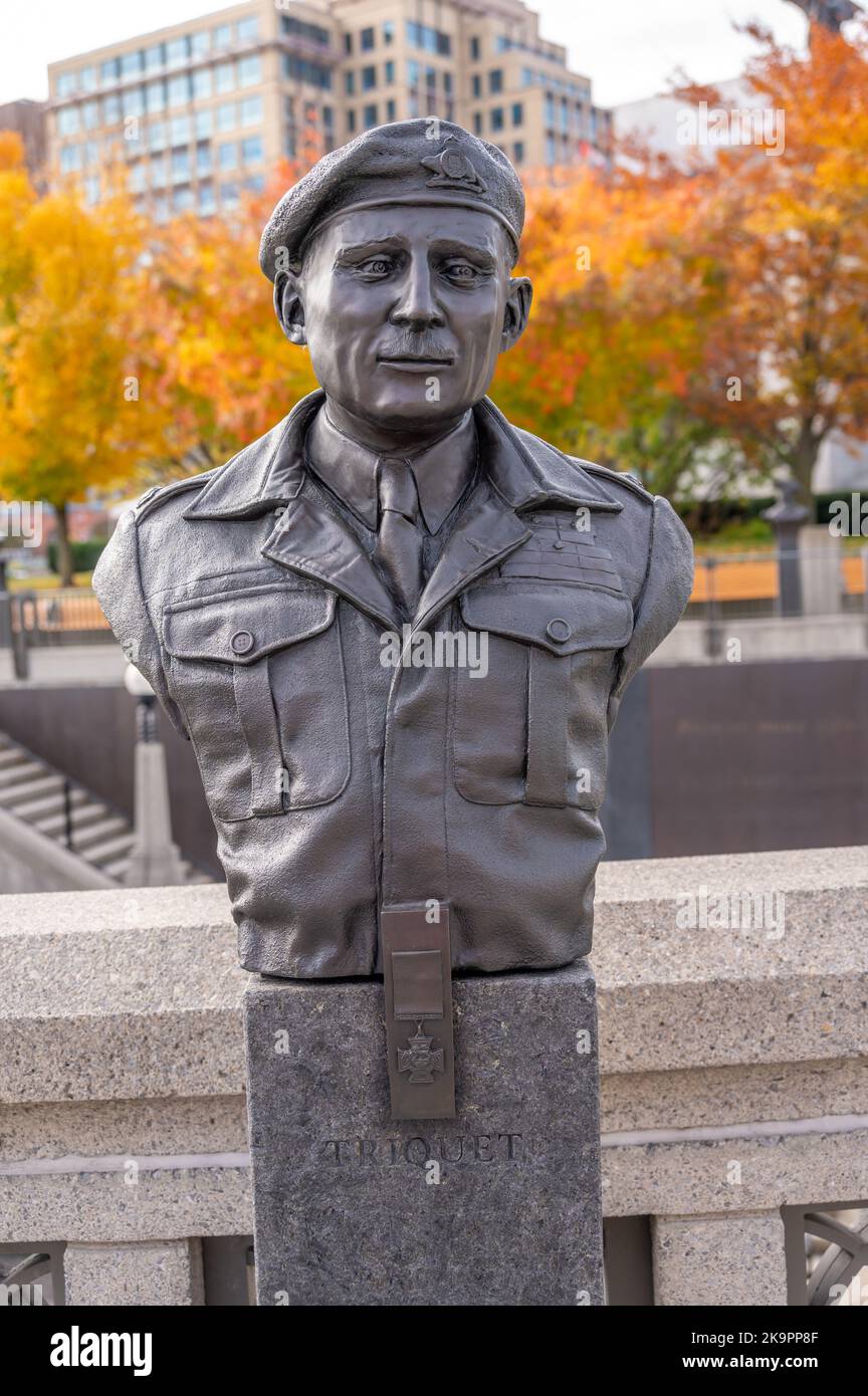 Ottawa, Ontario - October 19, 2022: The Valiants Memorial in Ottawa ...