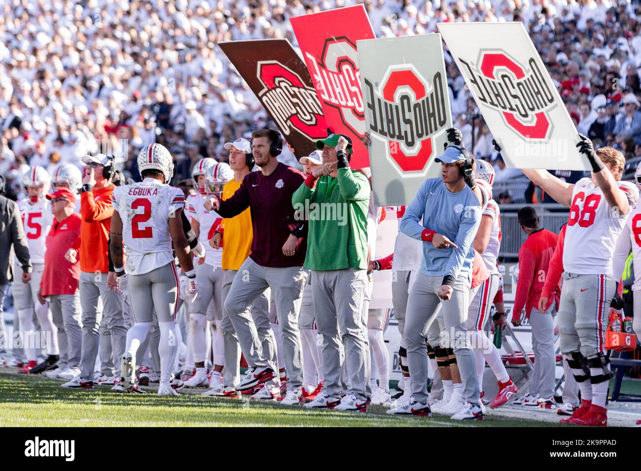 University Park, Pennsylvania, USA. 29th Oct, 2022. Ohio State Buckeyes ...