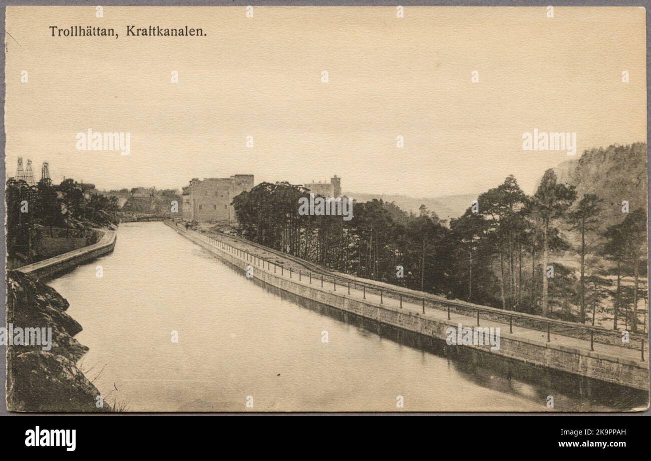 The power channel in Trollhättan Stock Photo - Alamy