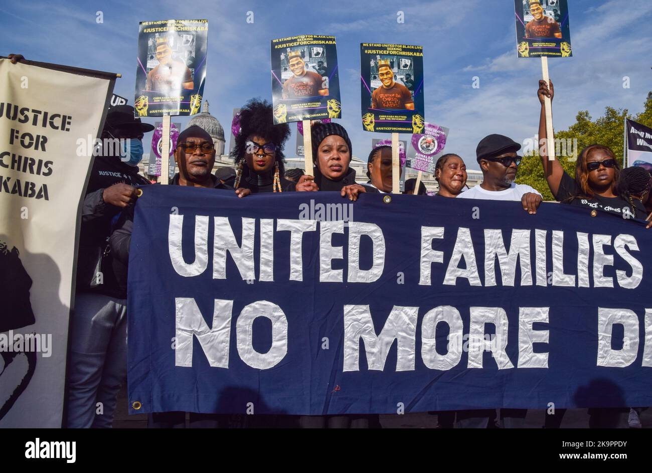 London, UK. 29th October 2022. Parents of Chris Kaba, who was shot dead ...