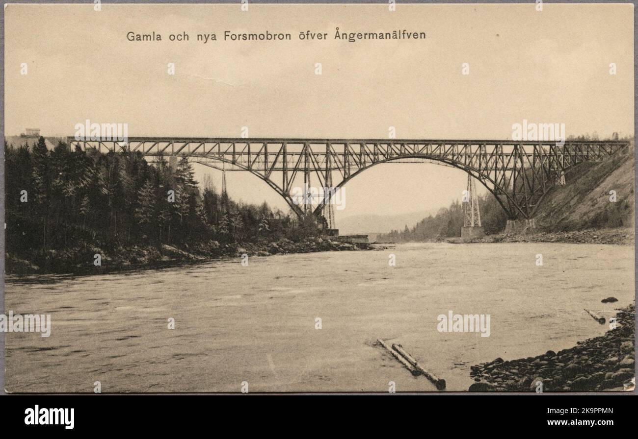 Forsmobron over the Ångerman River Stock Photo - Alamy