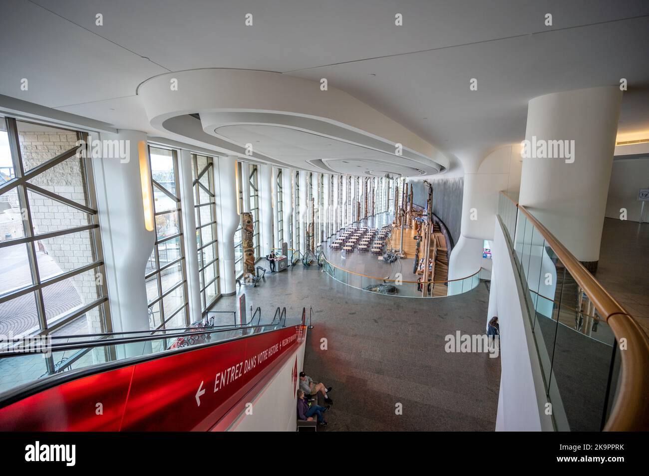 Gatineau, Quebec - October 19, 2022: Exhibits inside the Canadian ...