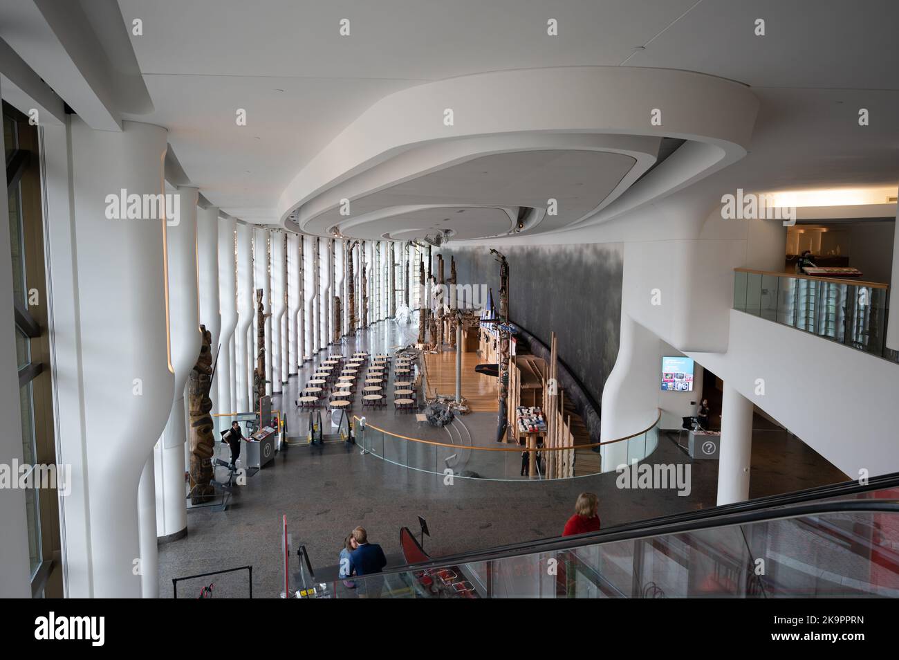 Gatineau, Quebec - October 19, 2022: Exhibits inside the Canadian ...