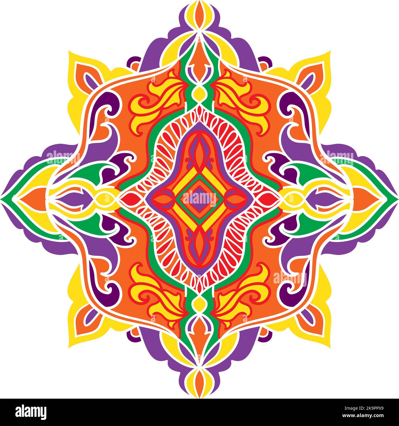 Indian corner border pattern hi-res stock photography and images - Alamy