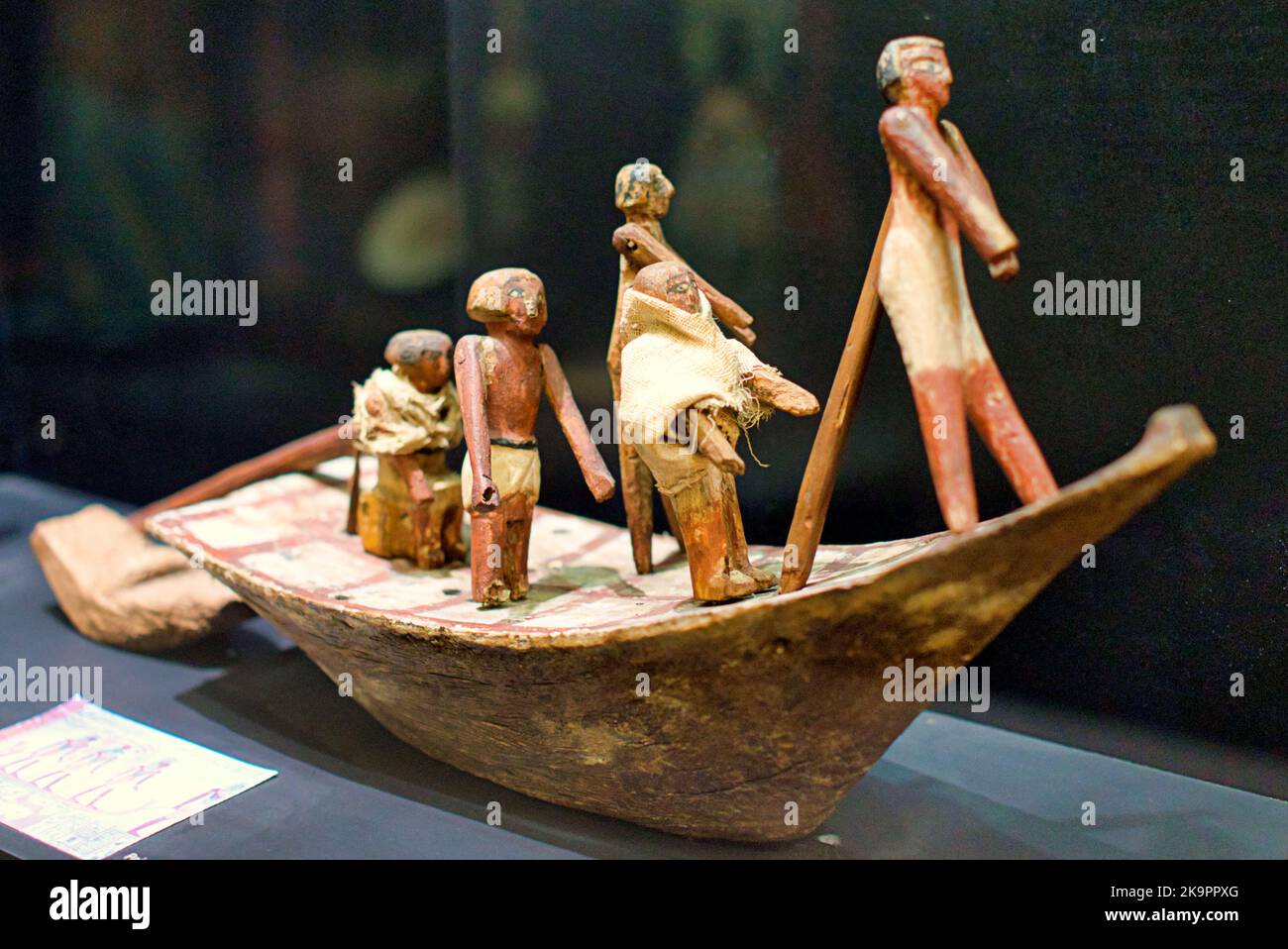 St. Mungo Museum Of Religious Life & Art Egyptian wooden funerary boat ...