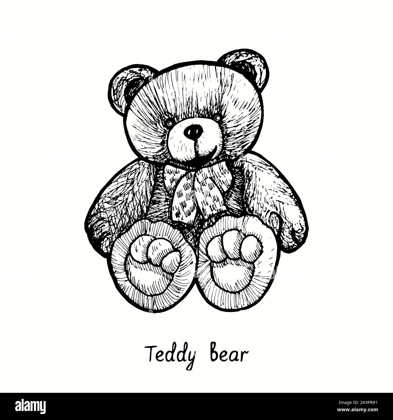 Vintage Teddy Bear Drawing