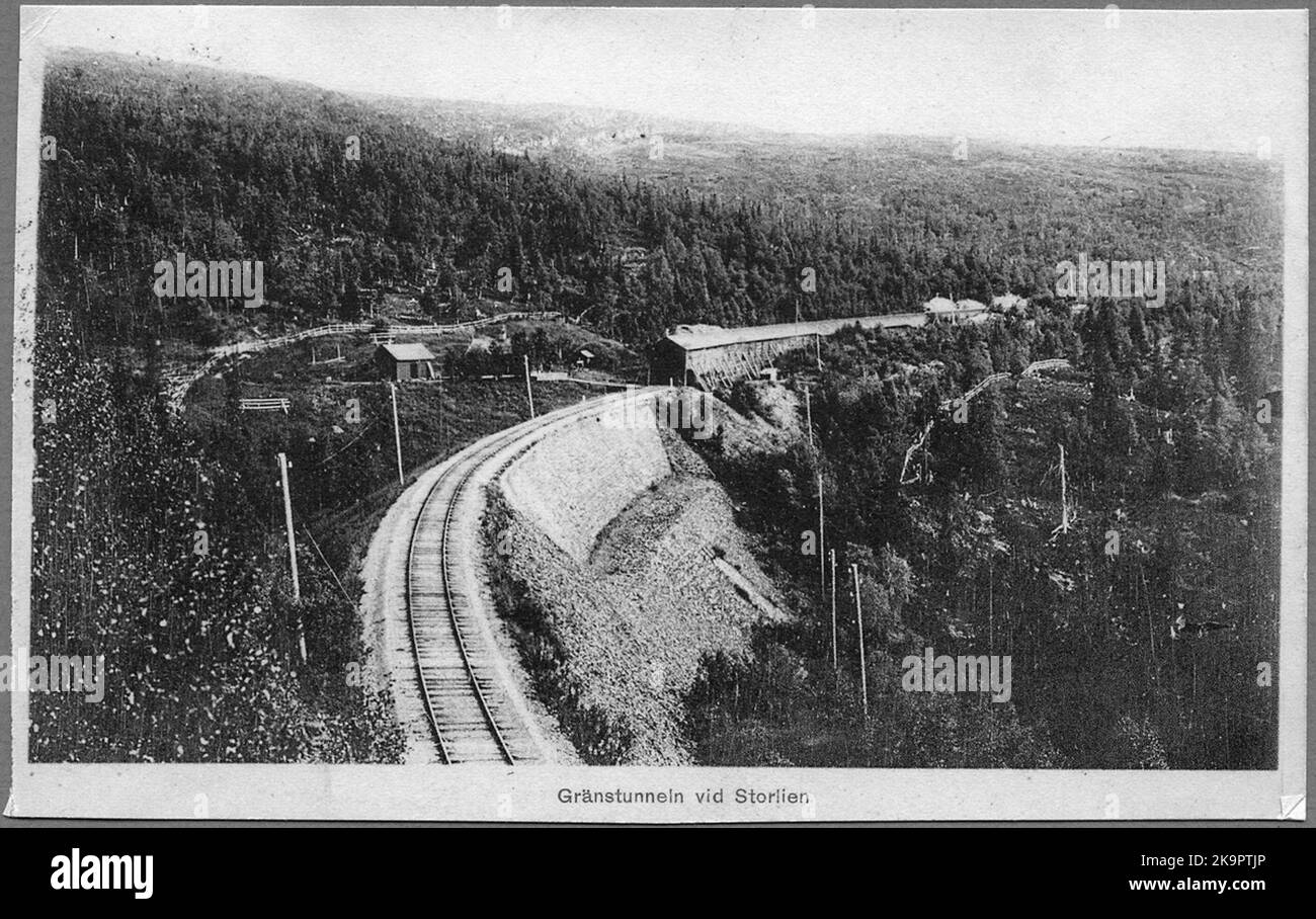 The railway tunnel at Storlien Stock Photo - Alamy