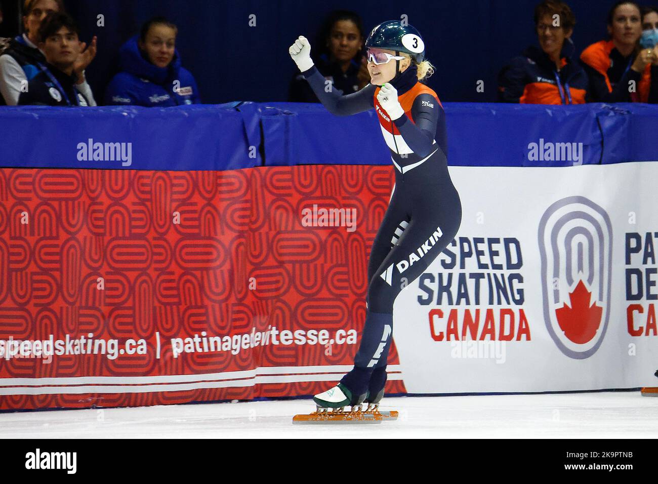 MONTREAL, CANADA - OCTOBER 29: Xandra Velzeboer of The Netherlands competing during the Short ...