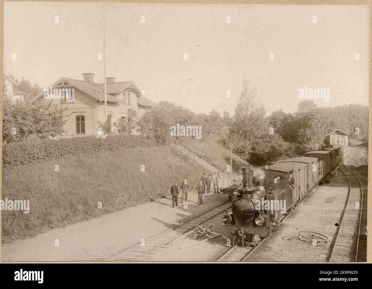 Norsholm - Bersbo Railway, NBJ Lok 10 at Falerum Station Stock Photo ...