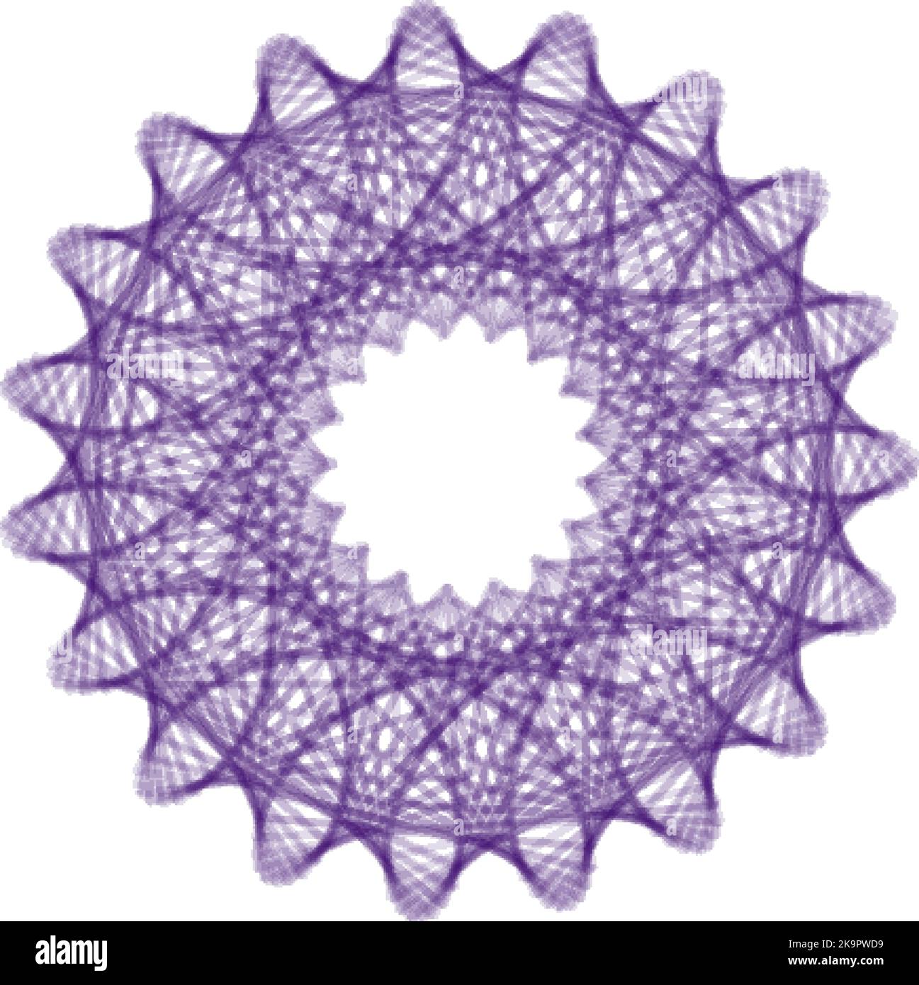 Abstract decorative floral spirograph circular element. Vector shape Stock Vector Image & Art ...