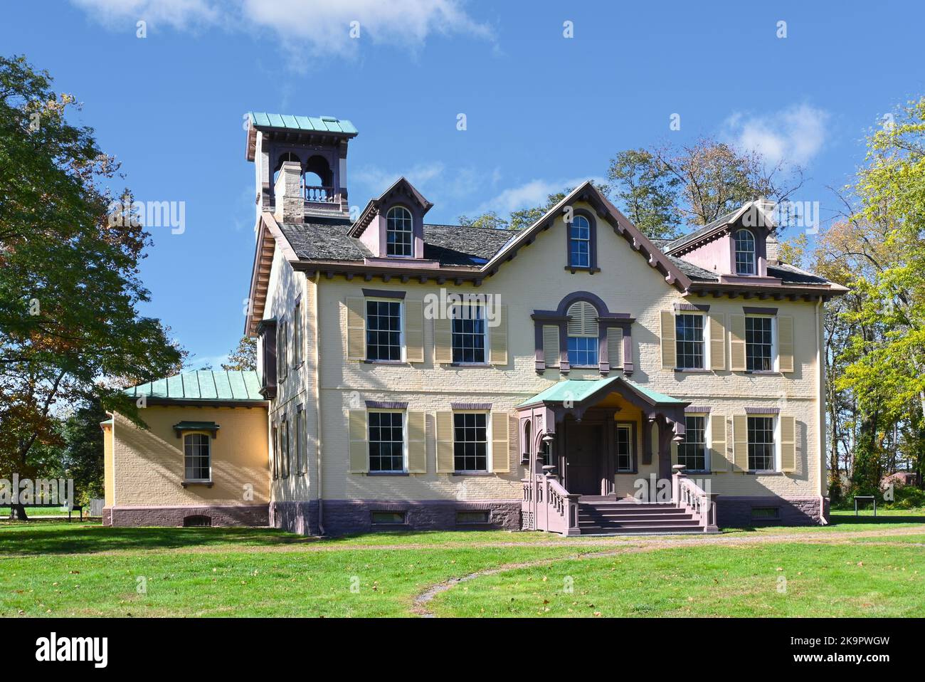 KINDERHOOK, NEW YORK - 19 OCT 2022: Lindenwald Estate a National ...
