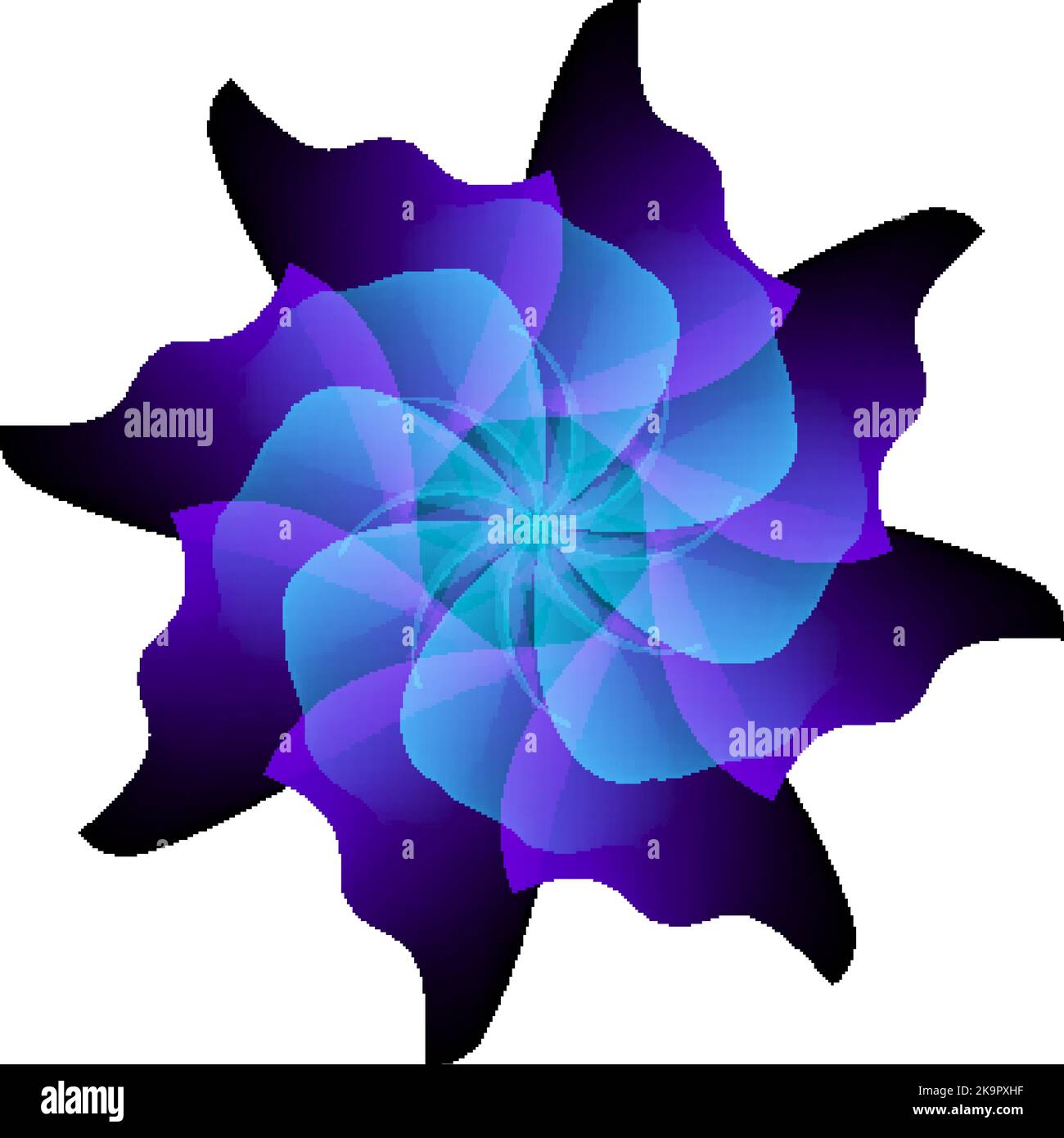 Abstract colorful floral shapes on white background Stock Vector Image ...