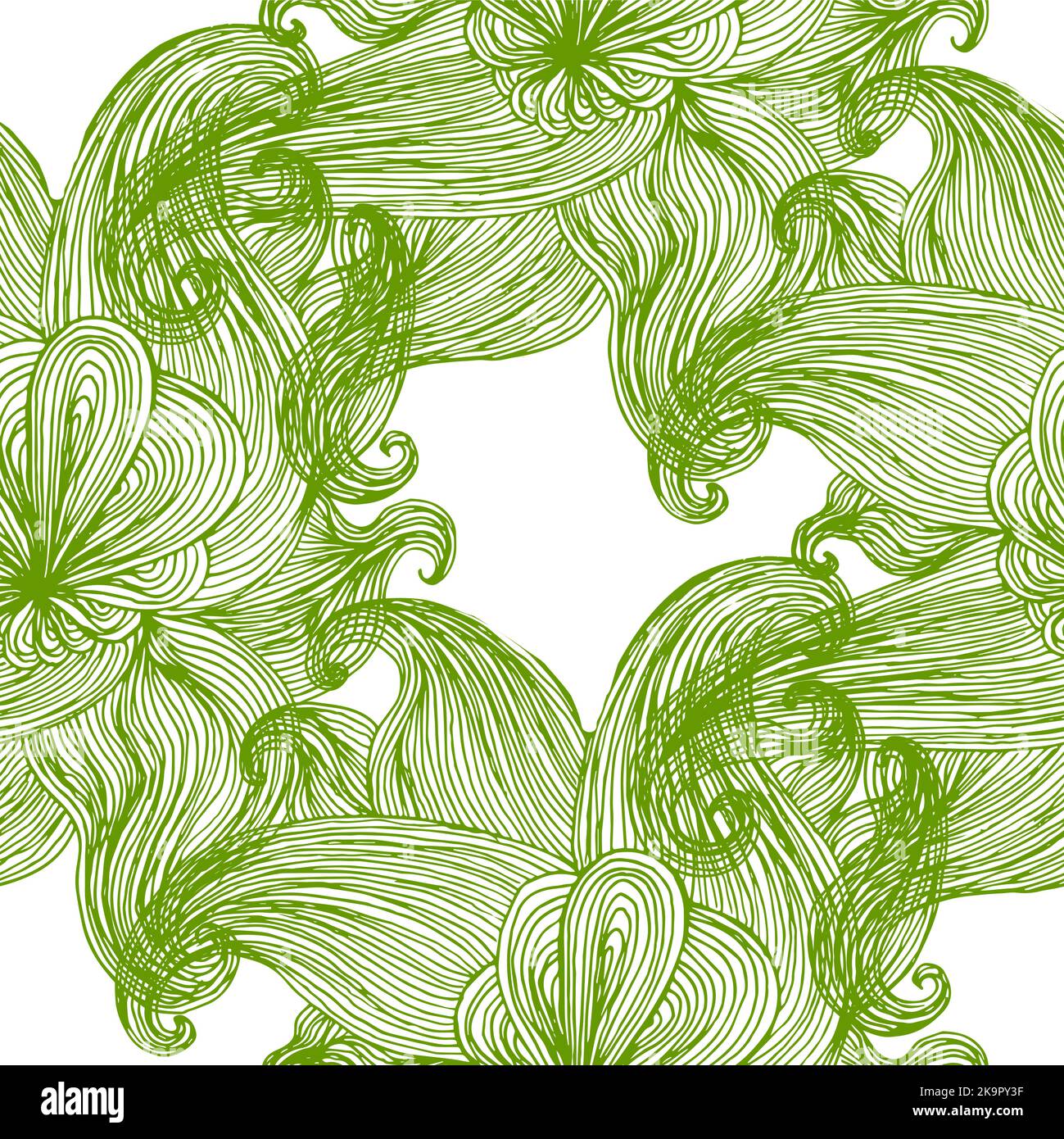 Seamless Wavy Pattern Repeating Texture Stylish Wavy Background Stock