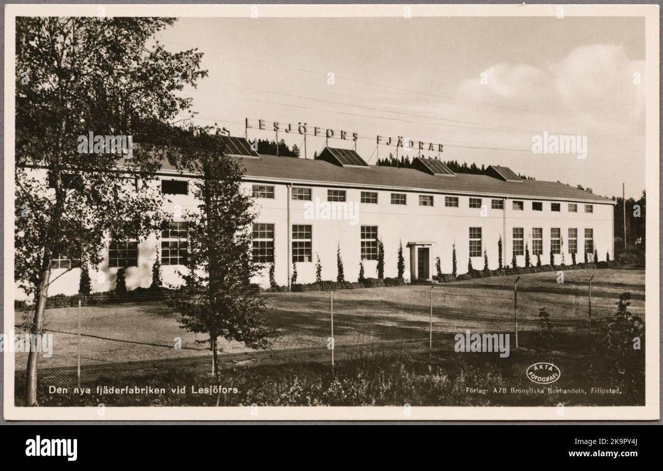 Lesjöfors spring factory Stock Photo - Alamy