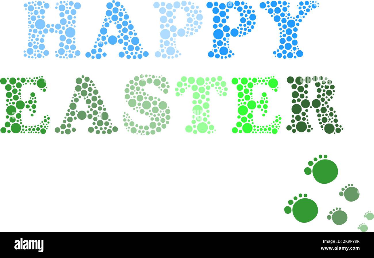 Happy Easter. Digital illustration. Design element for cards ...