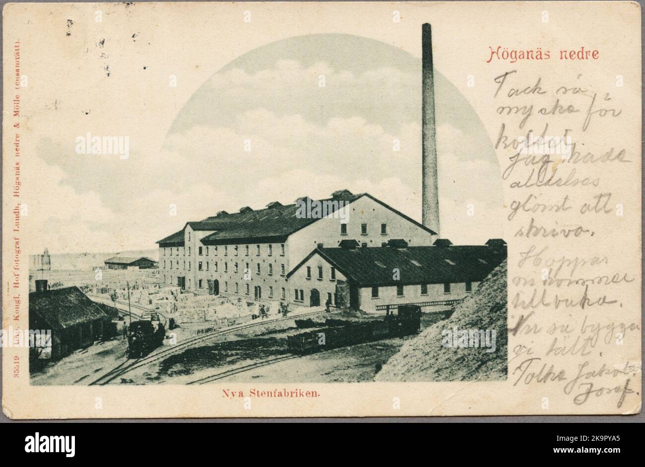 Stone processing factory in Höganäs Stock Photo - Alamy