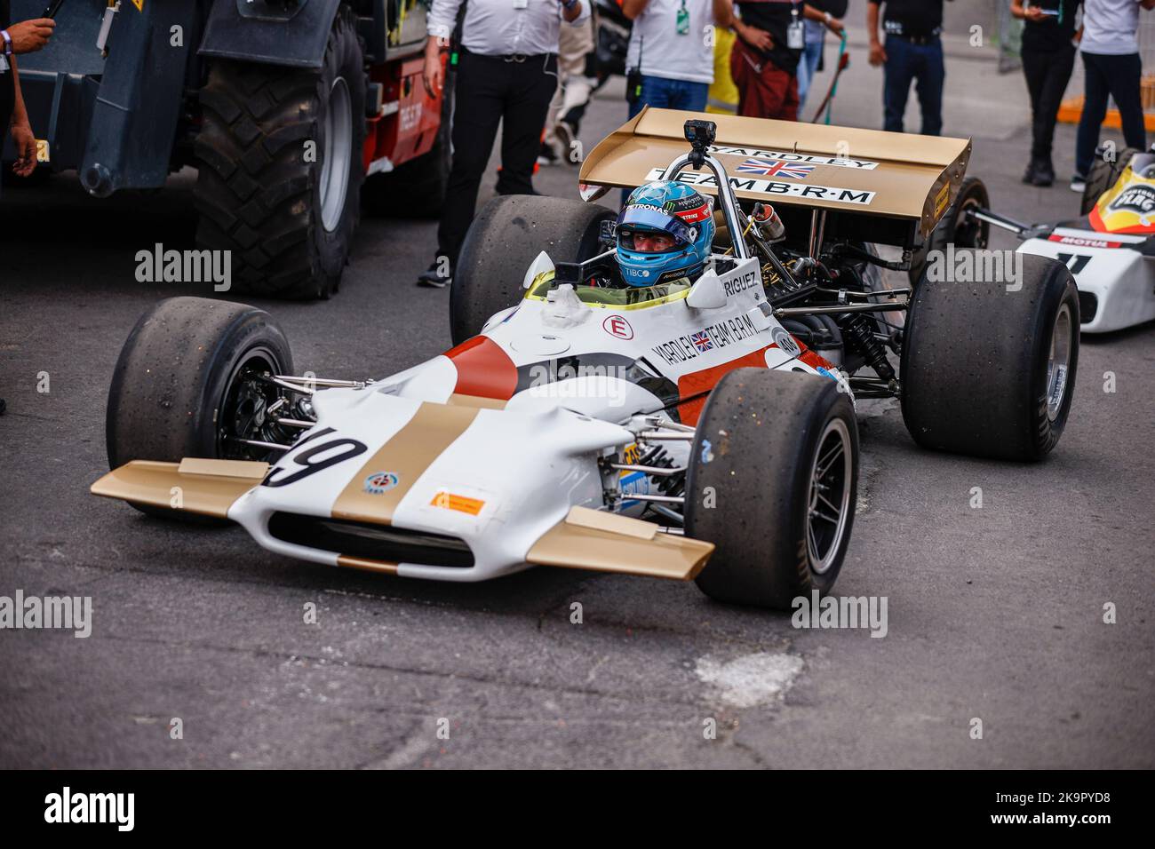 Yardley Team BRM P153 of Pedro Rodriguez driven by Martin Brundle ...