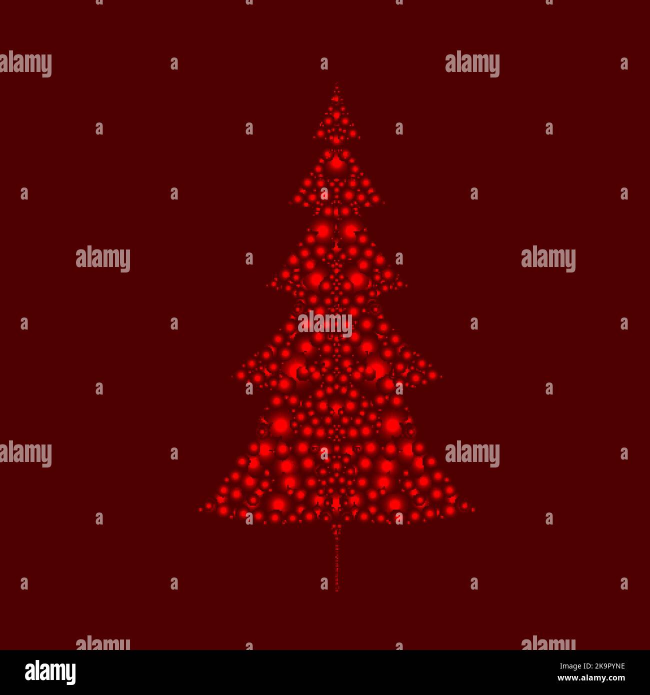 Christmas tree. New year card design template Stock Vector Image & Art ...