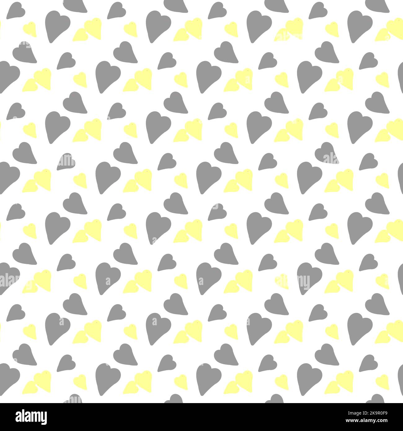 Seamless vector pattern in grey and yellow colors. Decorative texture ...
