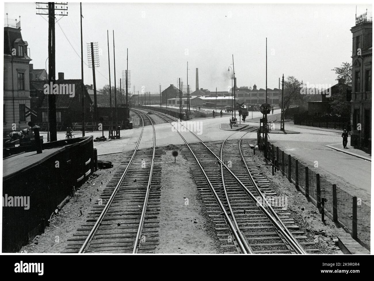 The railway crossing Cut Out Stock Images & Pictures - Alamy