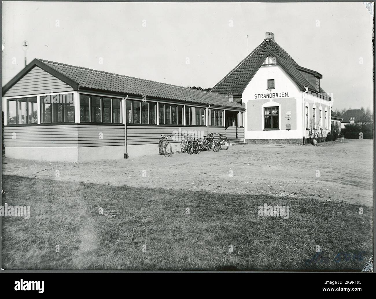 Strandbaden station with summer turnaround Stock Photo - Alamy