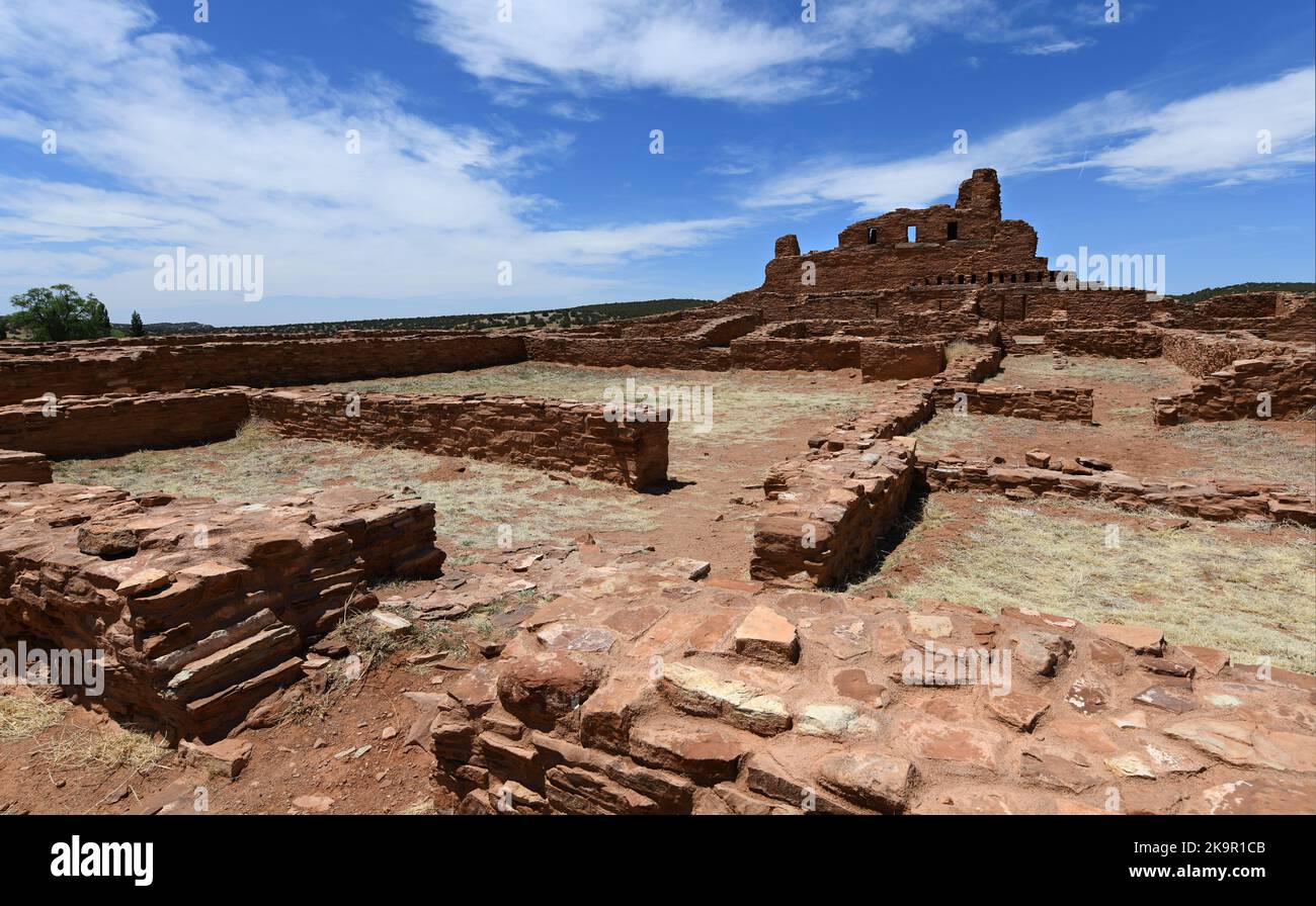 Mission San Gregorio De Abo ruins originally built in 1629 by Spanish ...