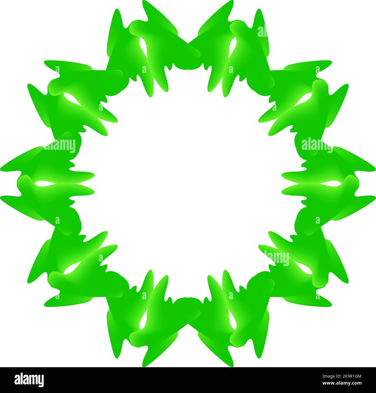 Floral badge gradient logo hi-res stock photography and images - Alamy