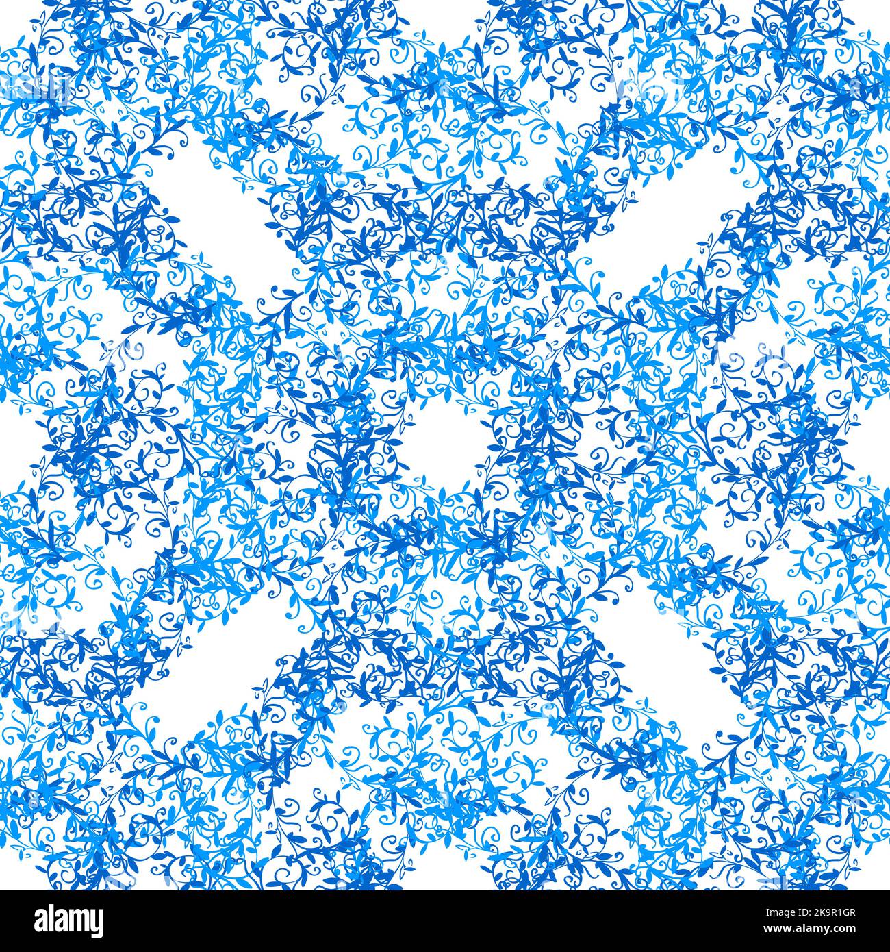 Abstract pattern with blue lacy snowflakes, vector illustration Stock ...