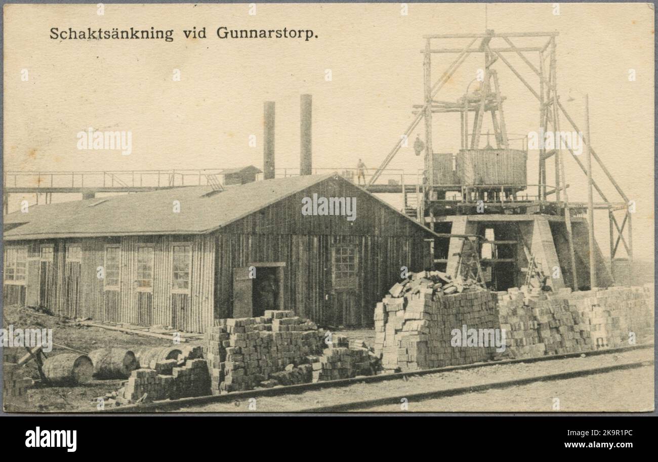 Preparation for mine in Gunnarstorp Stock Photo - Alamy