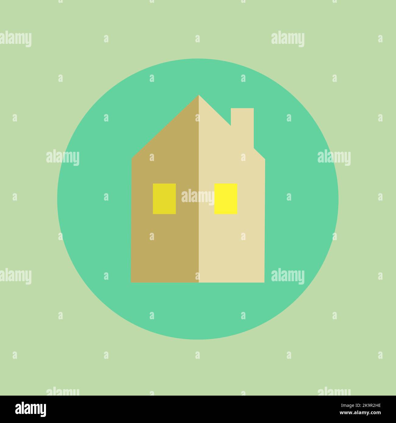 Construction house shadow Stock Vector Images - Alamy