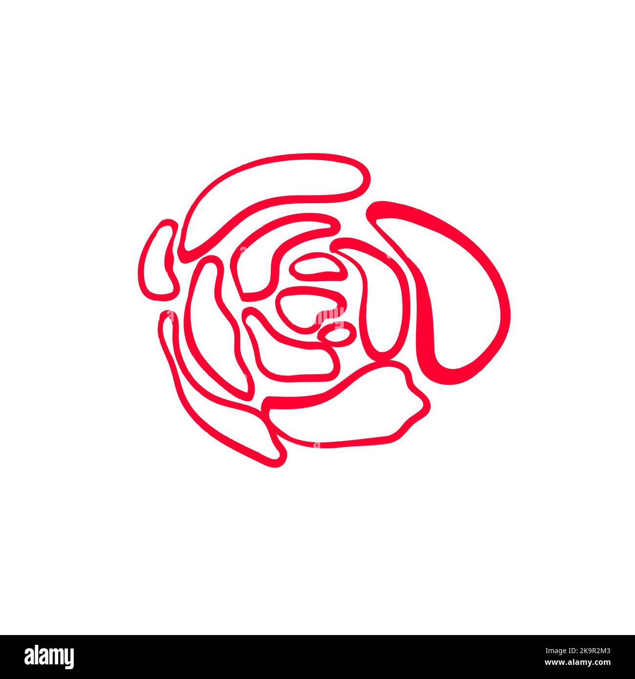 Stylized rose illustration. Floral background element Stock Vector ...