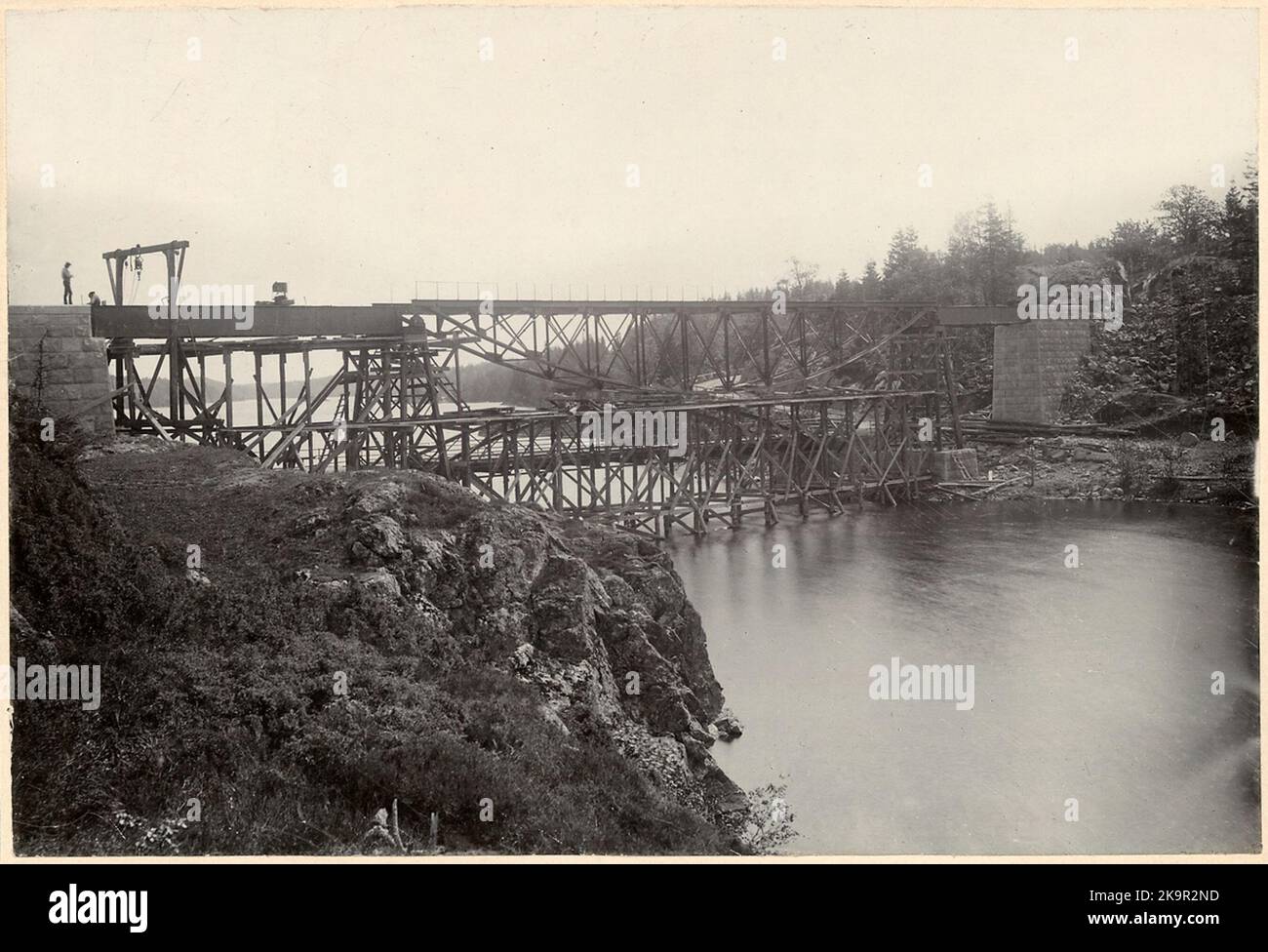 Construction of the bridge over Ellenösundet Stock Photo - Alamy