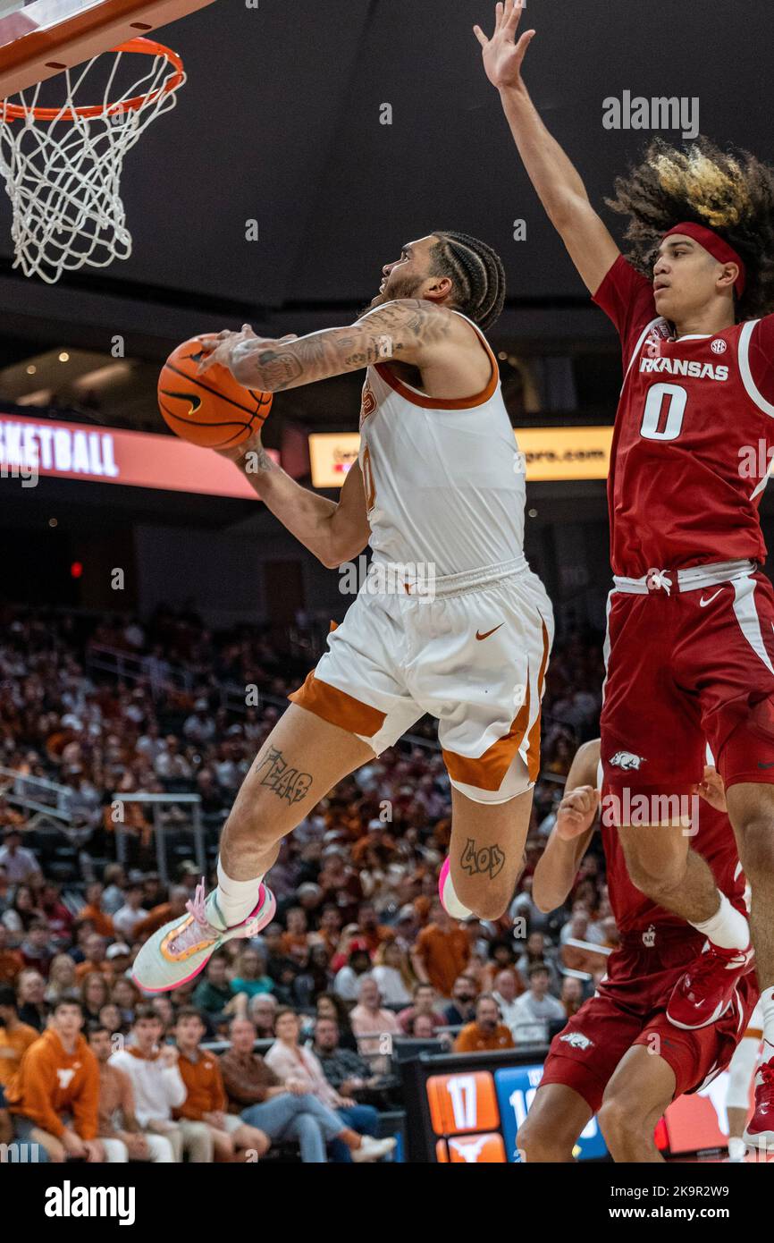 Texas, USA. 29th Oct, 2022. Timmy Allen #0 of the Texas Longhorns in ...
