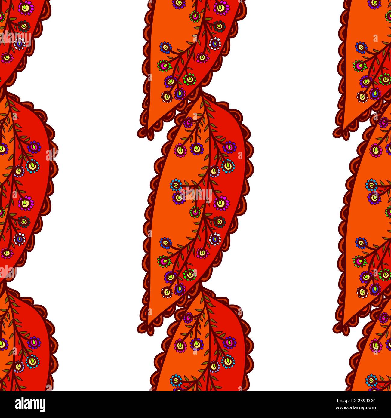 Seamless decorative texture with autumn leaves. Seamless stylized leaf ...