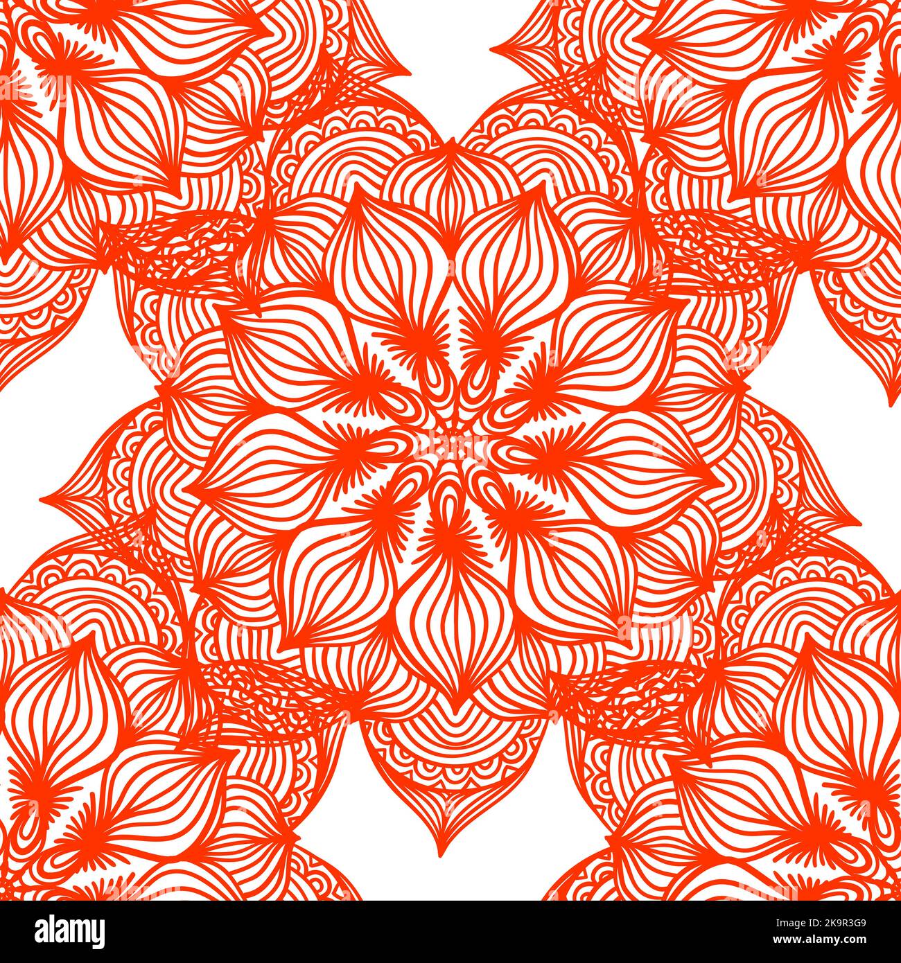 Abstract ornaments, seamless decorative pattern. Vector illustration ...