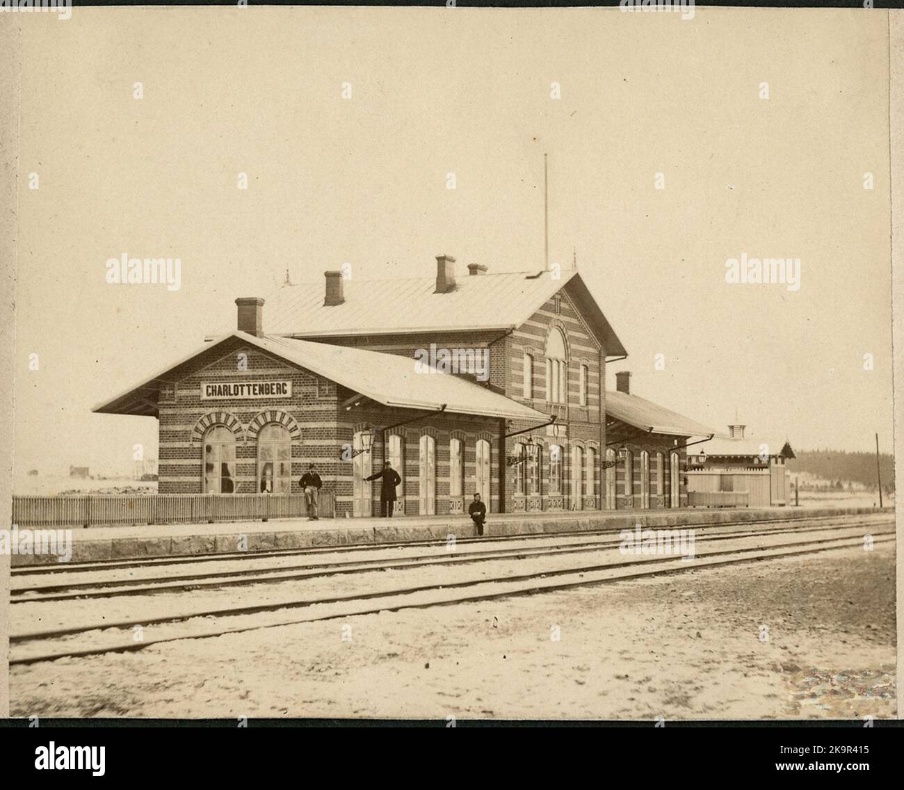 View at Charlottenberg. The station opened in 1865. Eldrift east 1937 ...