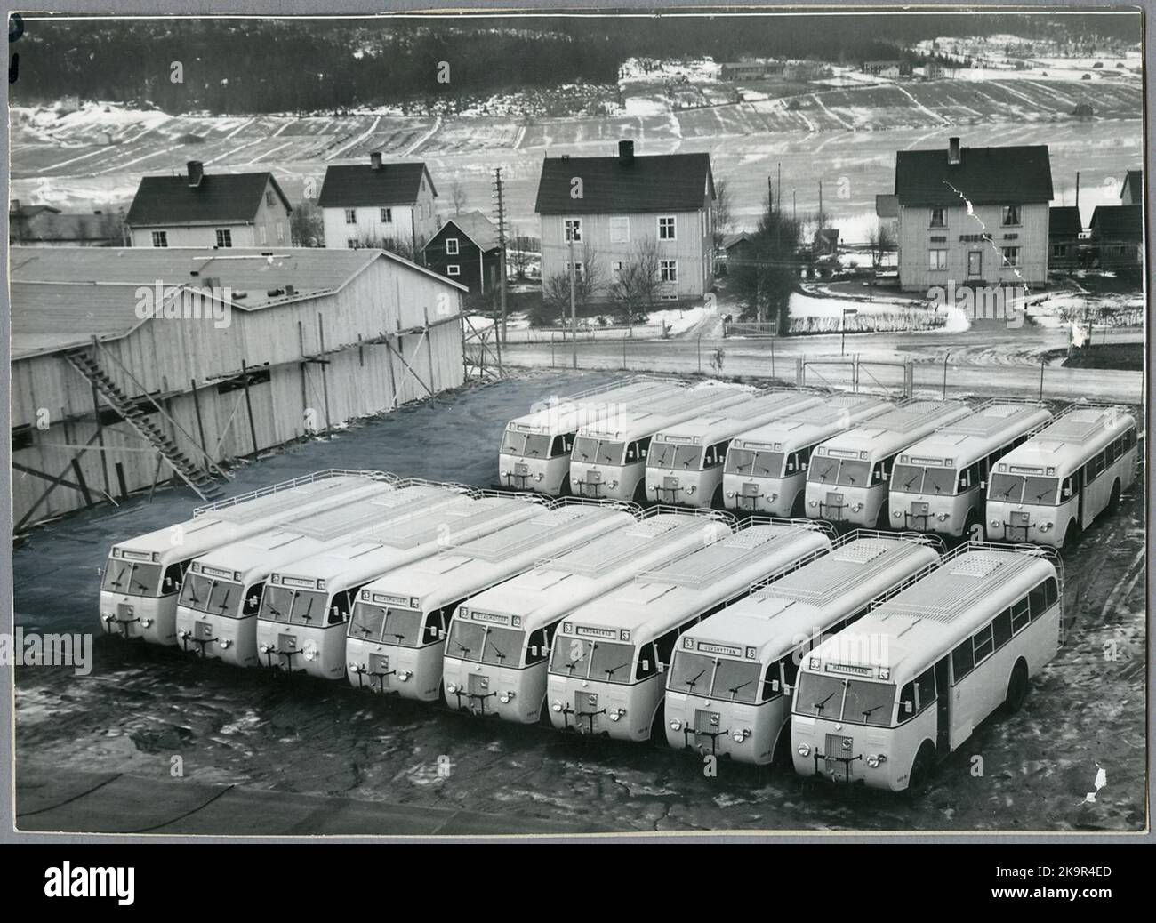Newly manufactured state railways, SJ buses Stock Photo - Alamy