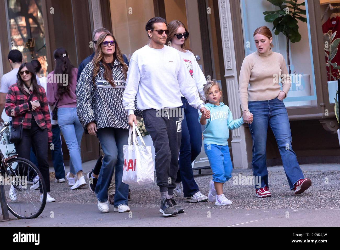 Bradley Cooper Has Lunch With Brooke Shields And Family Cafe Cluny, NY ...