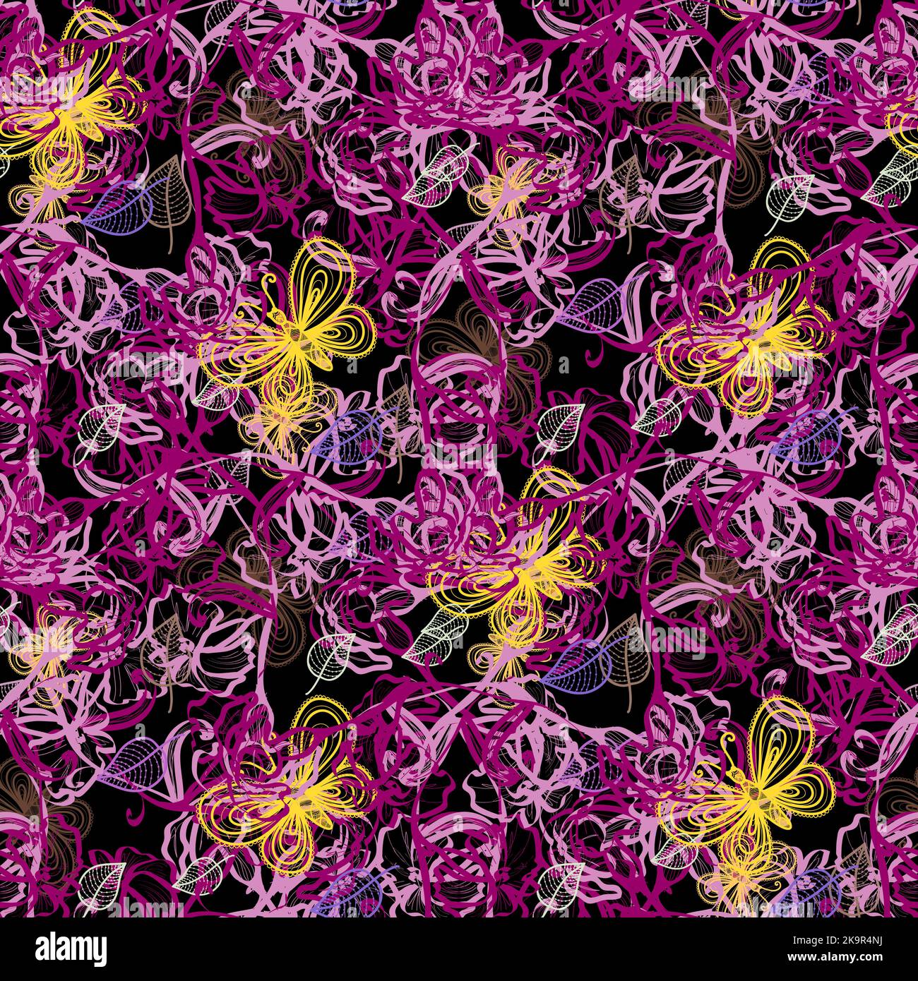 Summer wildflowers creative Stock Vector Images - Alamy