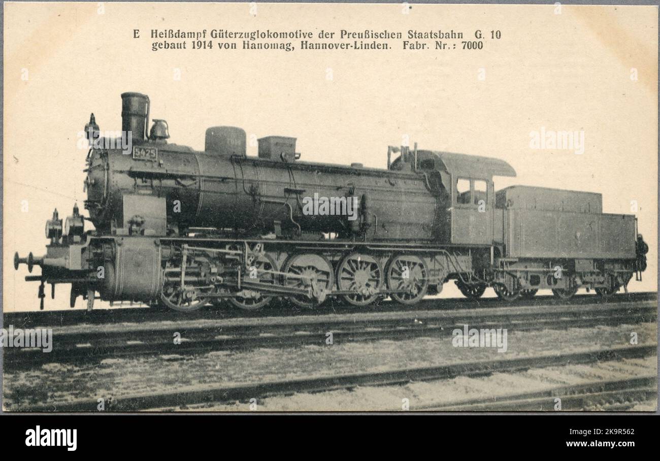 Tyskt Lok 5425. Prussian State Railway G10 5425 Stock Photo - Alamy