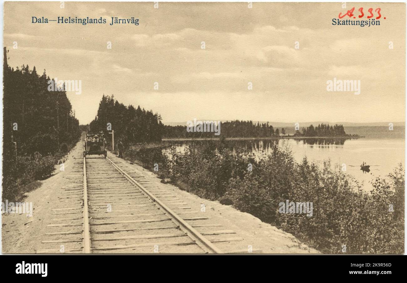 Dala - Helsinglands Railway, DHDJ on Lake Treasure Stock Photo - Alamy