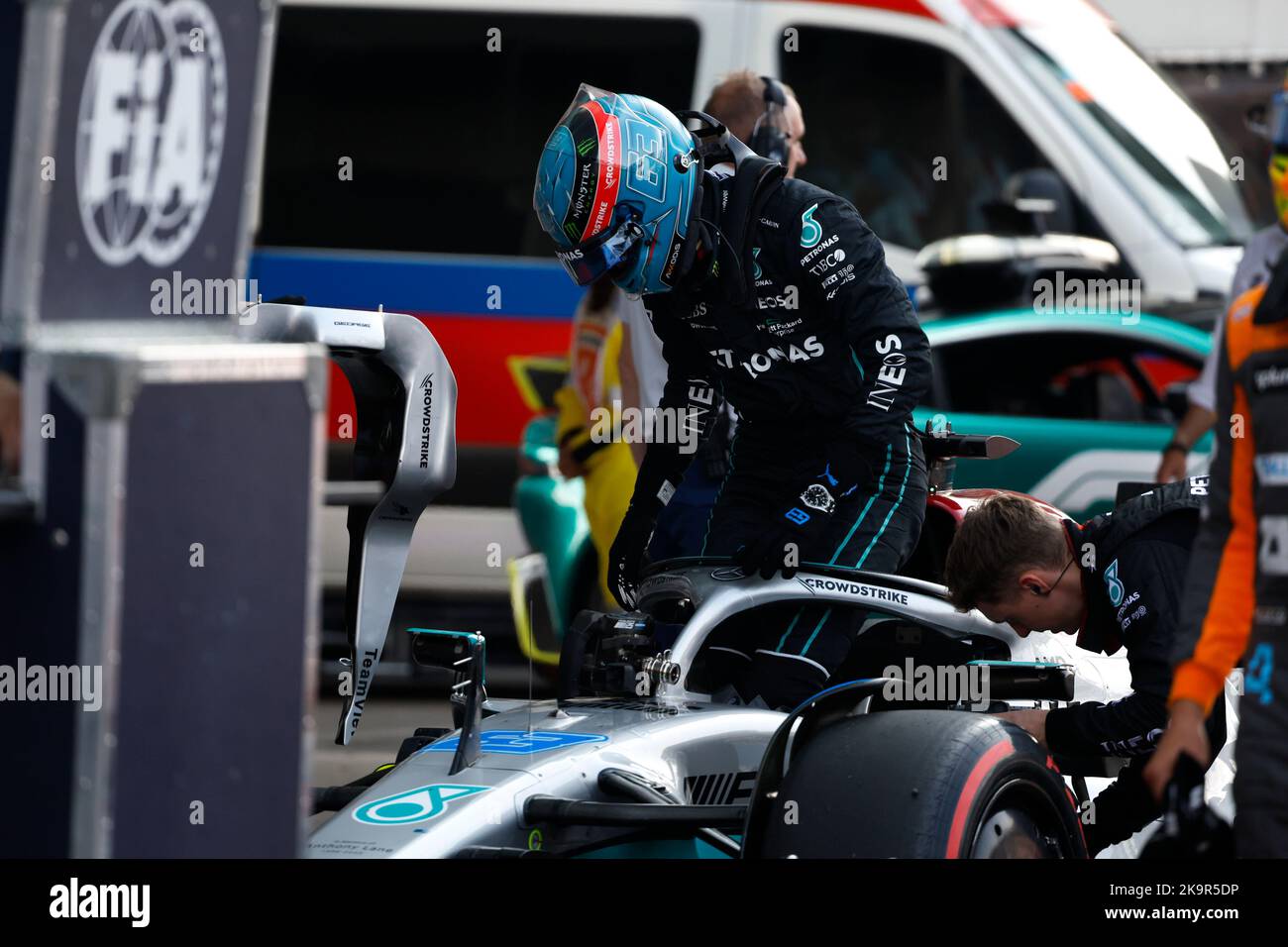 Mexico City, Mexico. 29th Oct, 2022. #63 George Russell (GBR, Mercedes ...