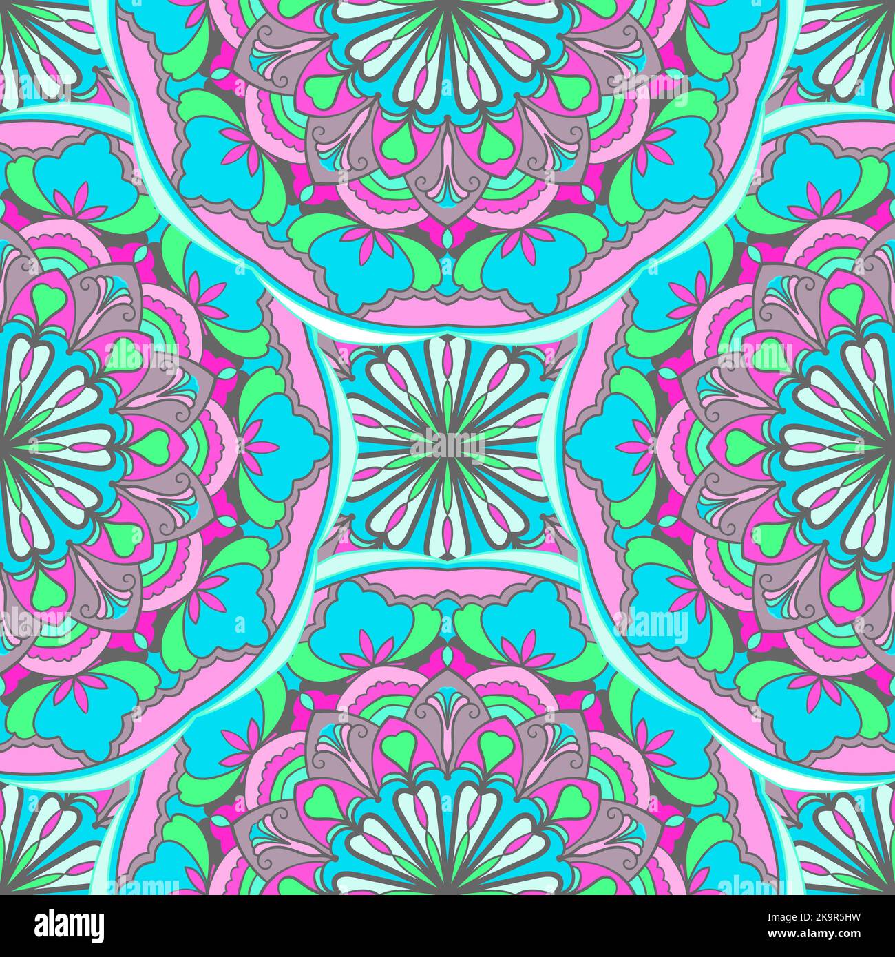 Traditional ornamental colorful seamless pattern. Vintage background ...