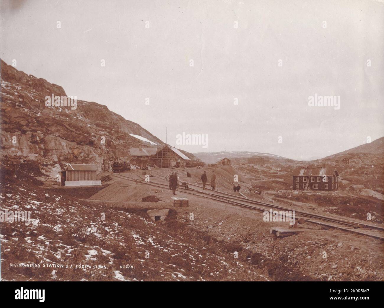 The national border station under construction seen from the south side ...