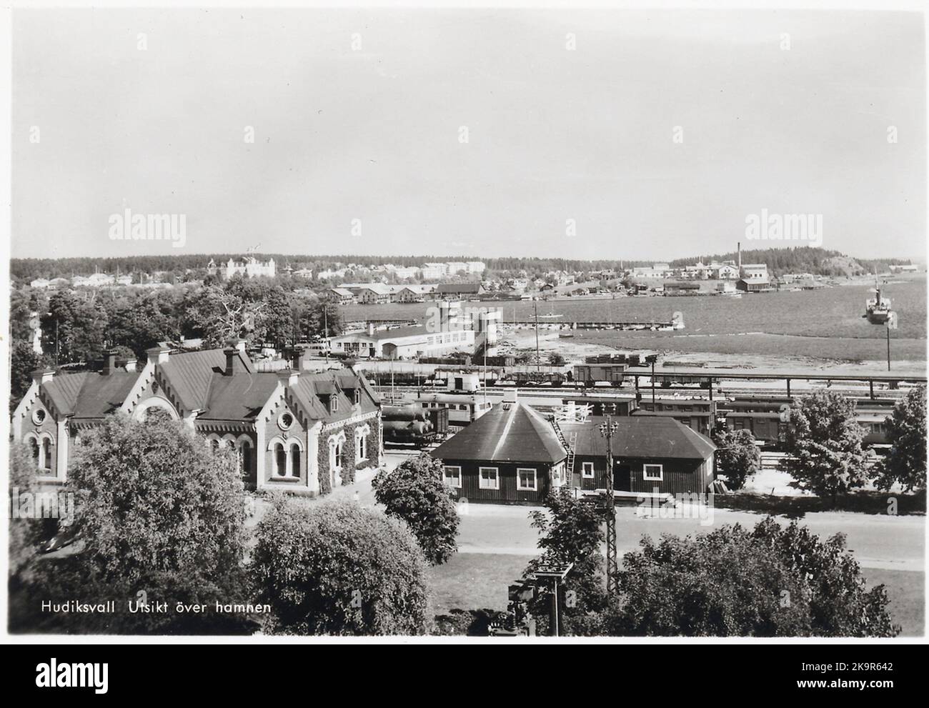 View of Hudiksvall station Stock Photo - Alamy