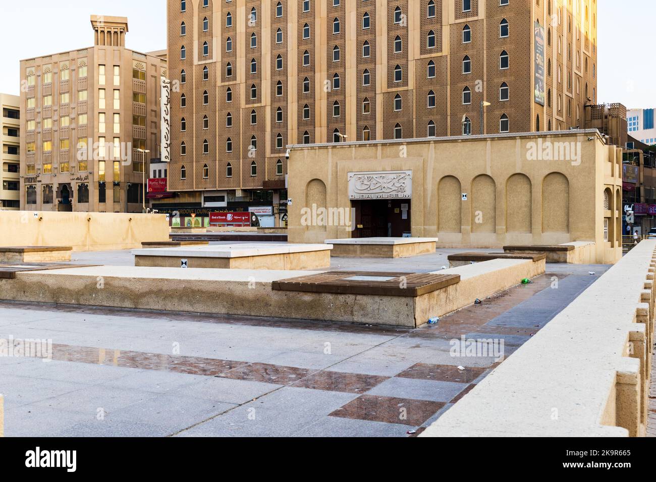 Dubai, UAE - October 2022: Dubai Museum building. Traditional Arabic ...
